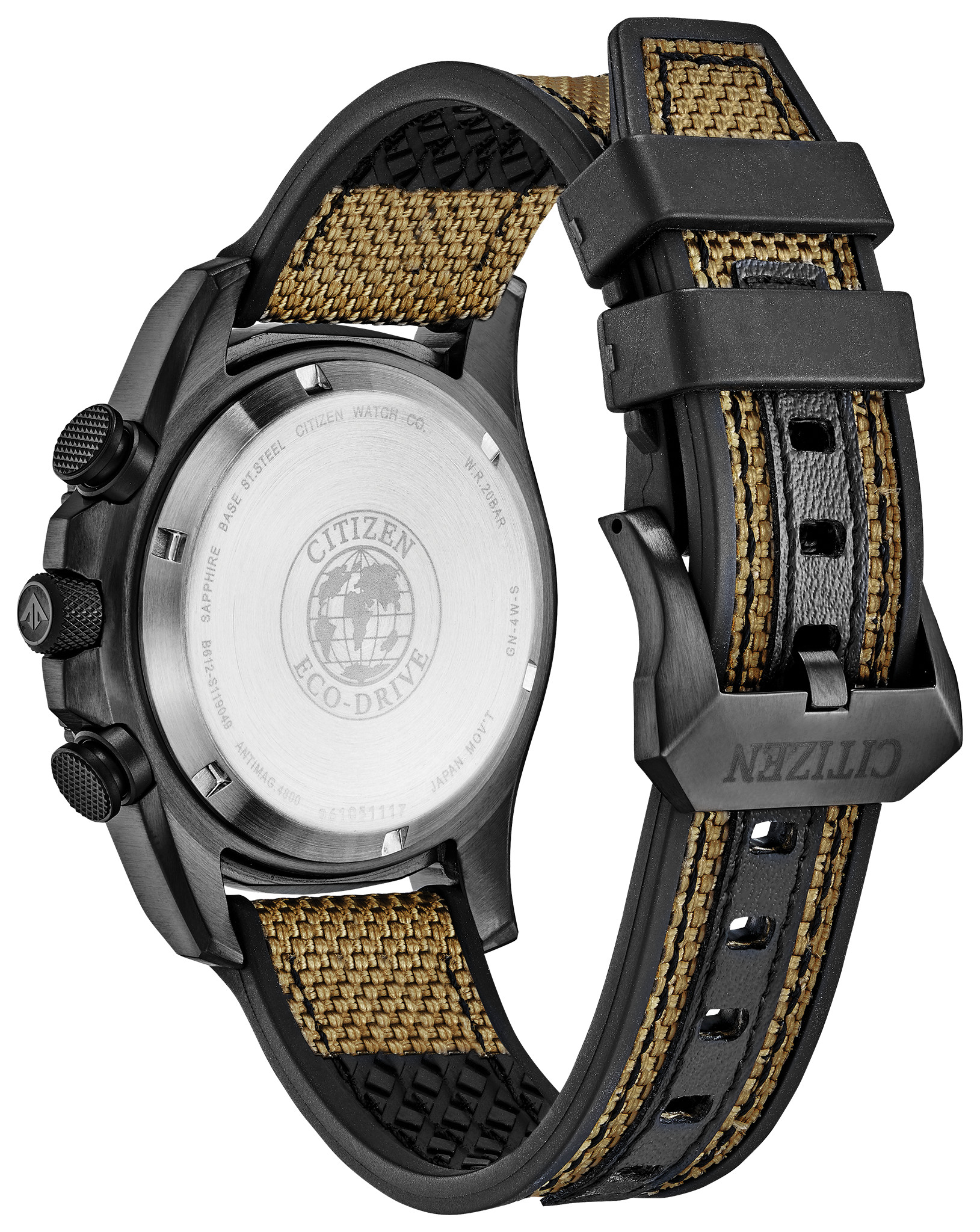 Promaster Tough Black Dial Ballistic CORDURA® & PU Combination Strap ...