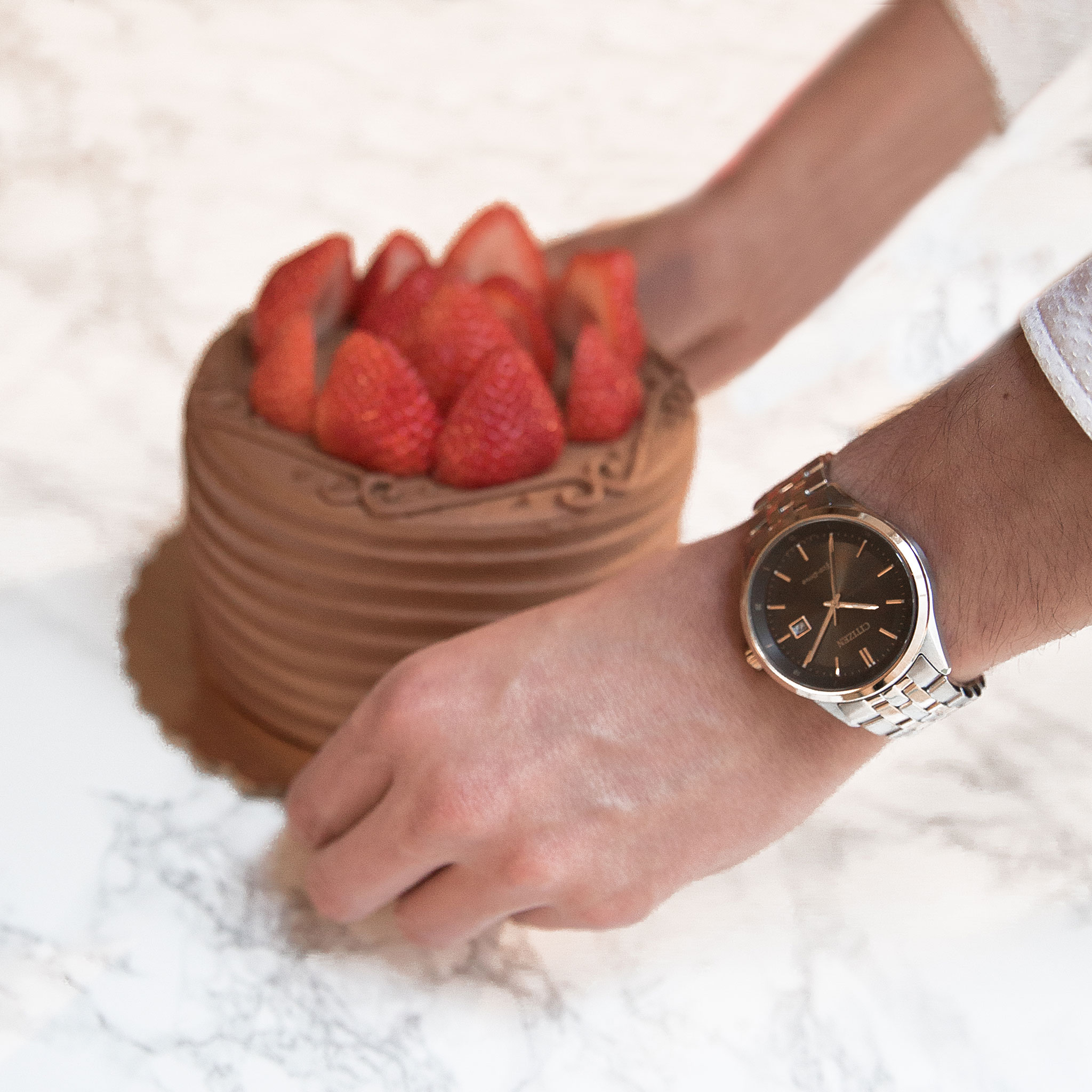 Corso - Men's Eco-Drive BM7256-50E Rose Gold Crystal Watch | CITIZEN