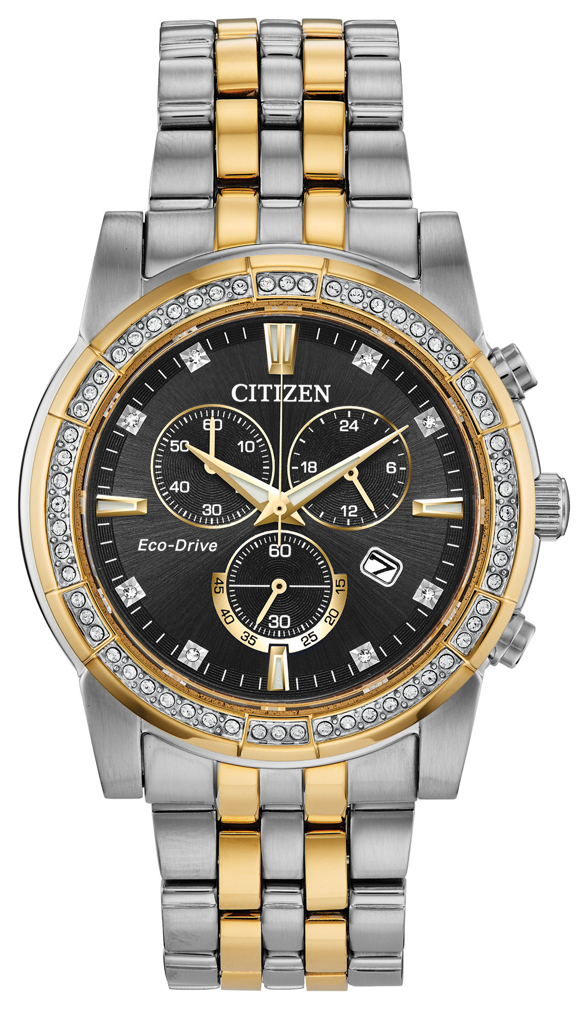 Corso Black Dial Stainless Steel Bracelet AT2454-65E | CITIZEN