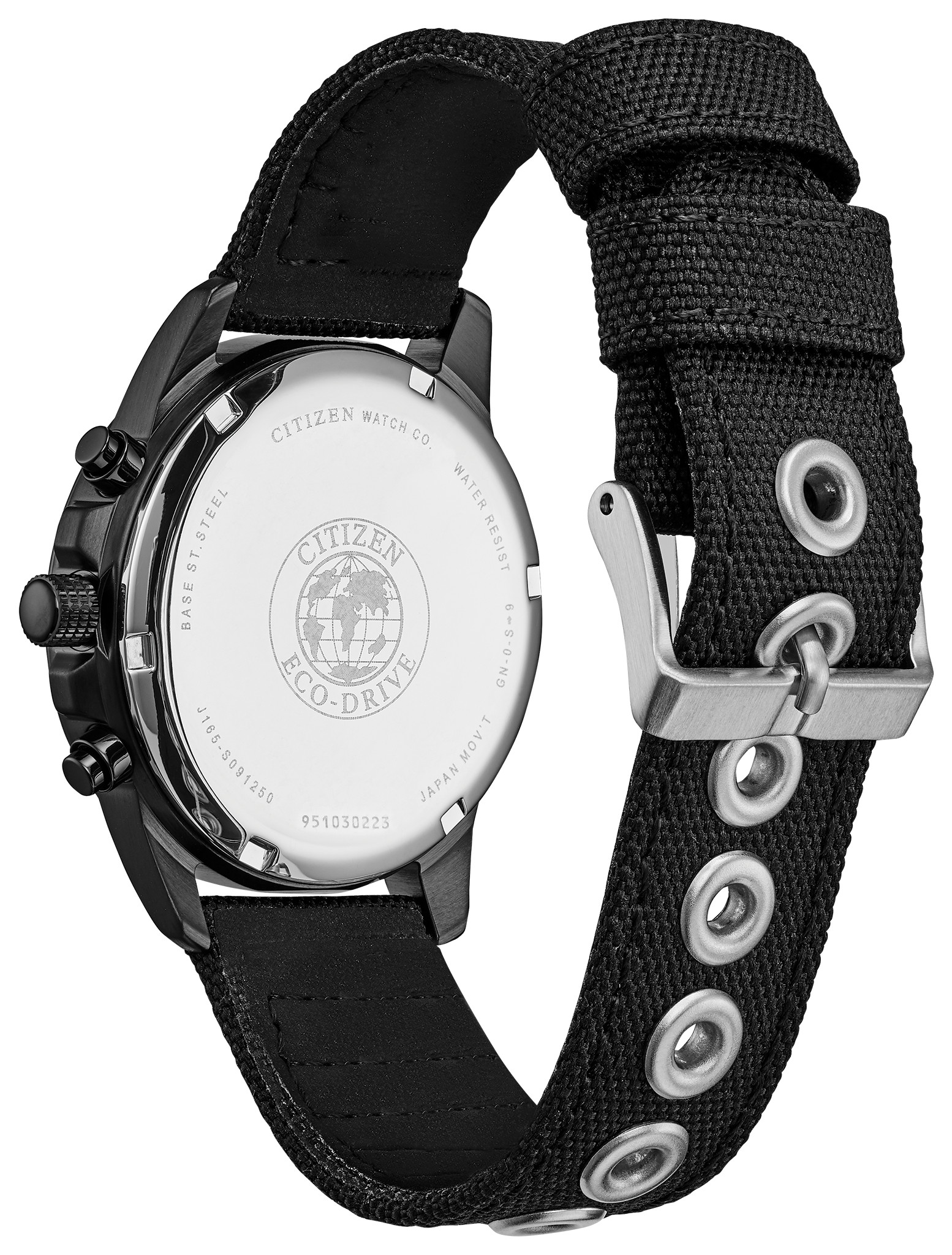 Citizen Military Eco-Drive Black Stainless Steel Watch | CITIZEN