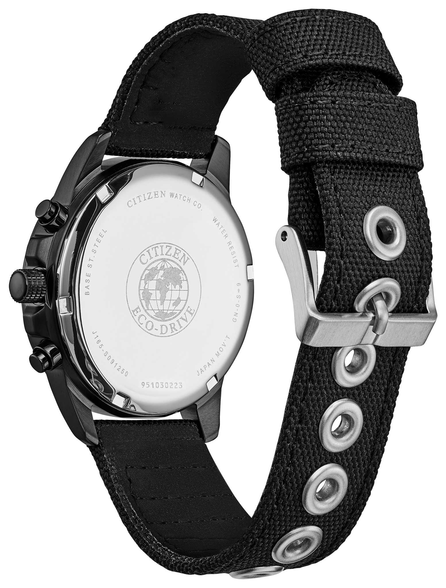 Citizen Military Eco-Drive Black Stainless Steel Watch | CITIZEN