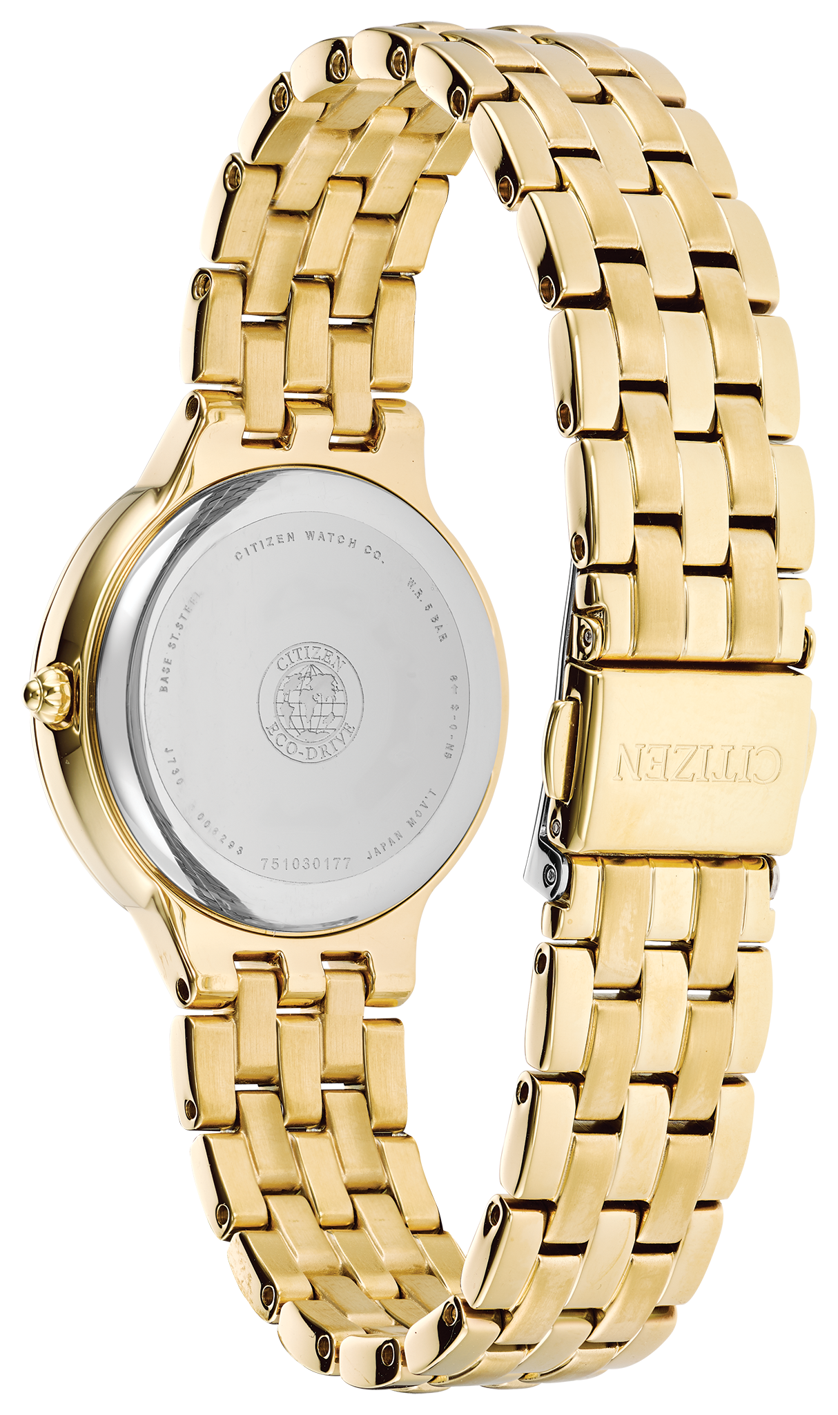 Silhouette Crystal - Ladies Eco-Drive Gold Diamond Watch | CITIZEN