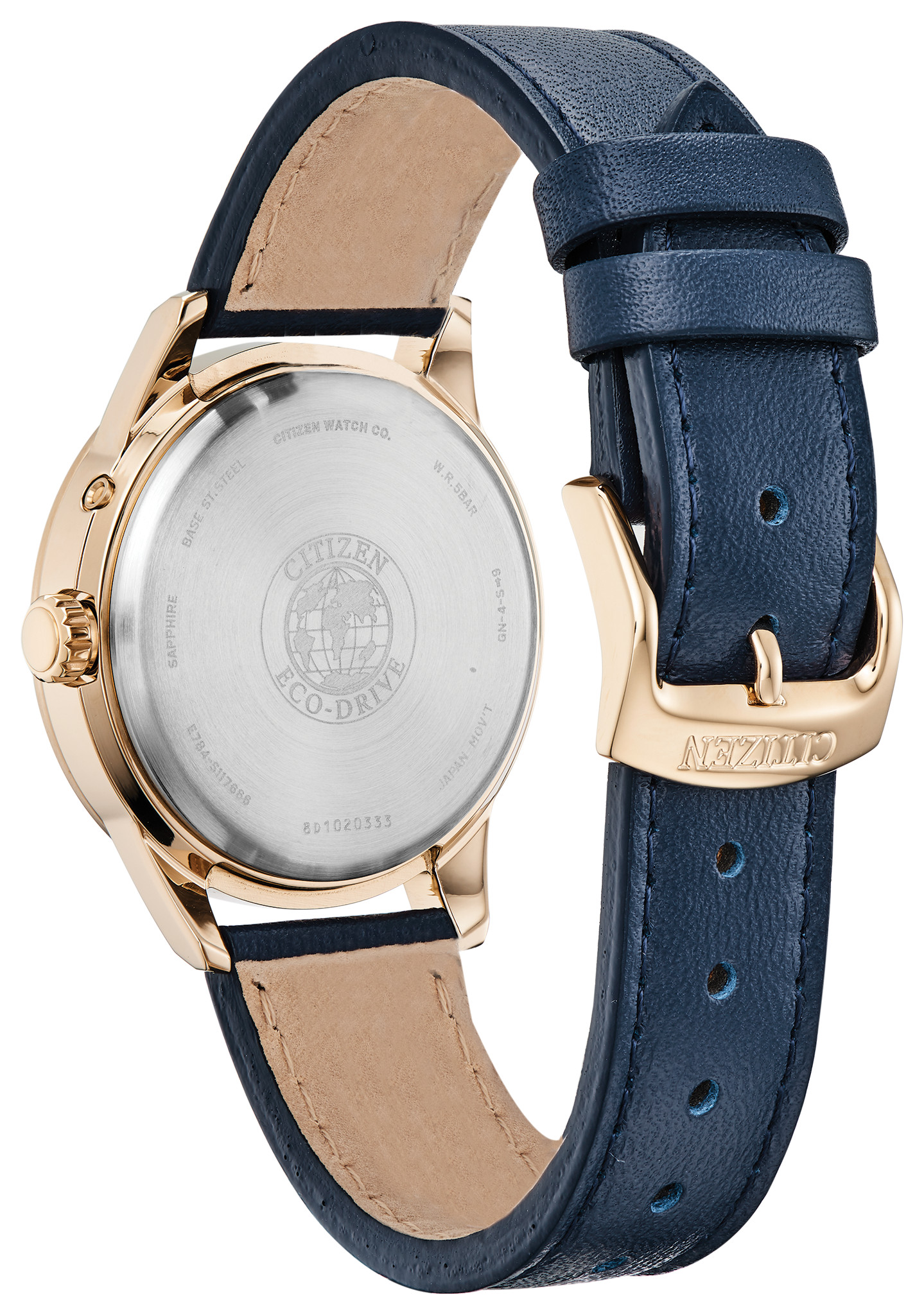 Citizen World Time Ladies Eco-Drive Rose Gold White Dial Watch | CITIZEN