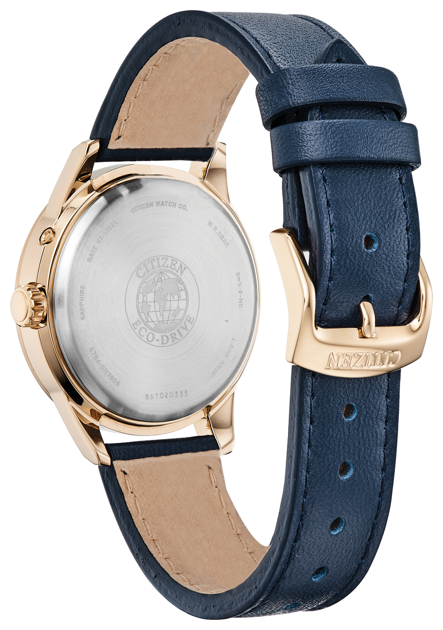 Citizen World Time Ladies Eco-Drive Rose Gold White Dial Watch | CITIZEN