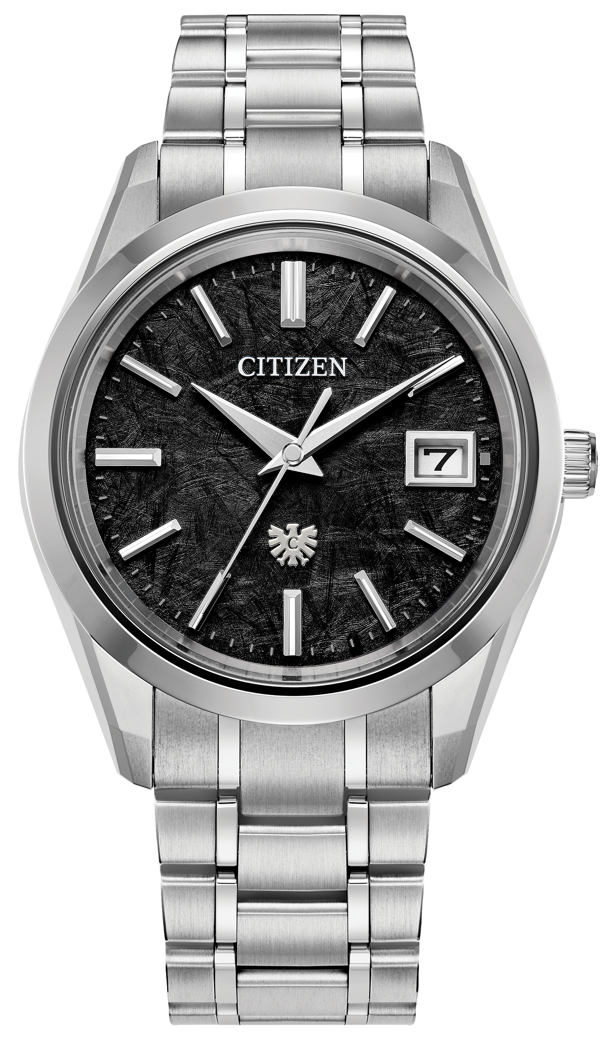The CITIZEN Black Dial Super Titanium Bracelet AQ4100-57E | CITIZEN