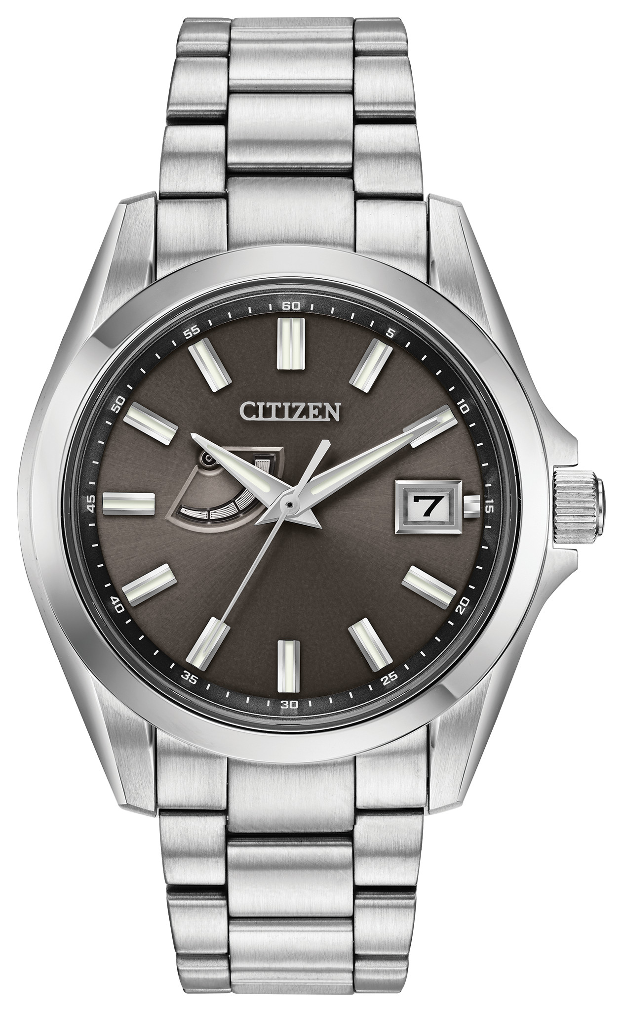 Citizen The Citizen Quartz Grey Dial Stainless Steel Watch | CITIZEN