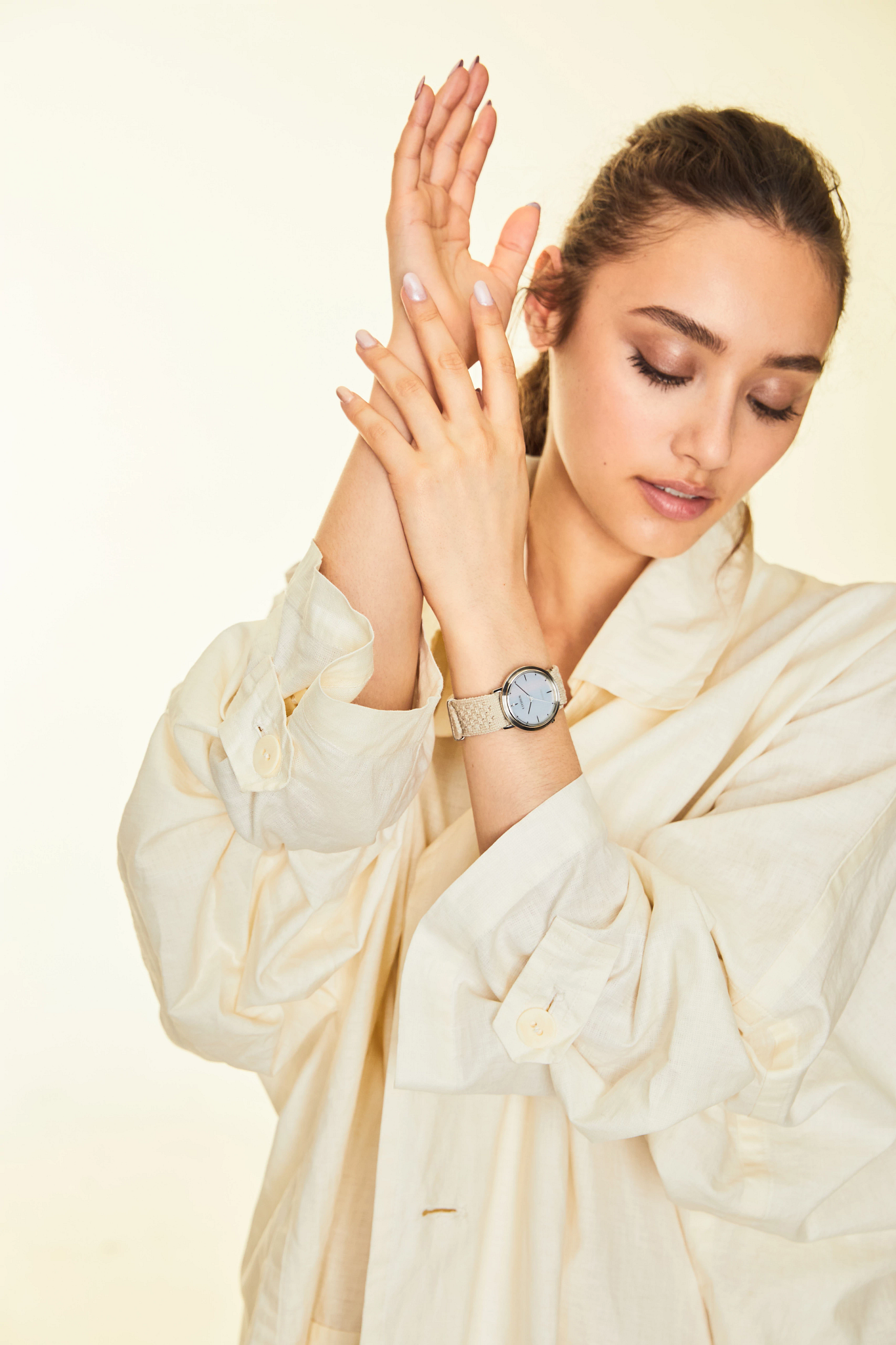 Ecosphere White Dial Eco-Pet Substainable Nylon Strap EM1006-07A | CITIZEN