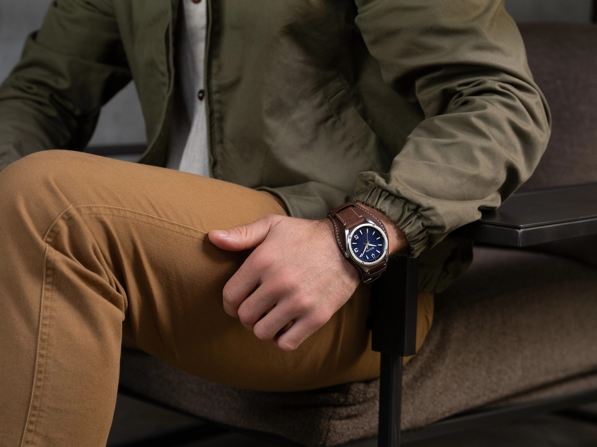 Blue Dial Leather Strap Classic 96A313 | Bulova