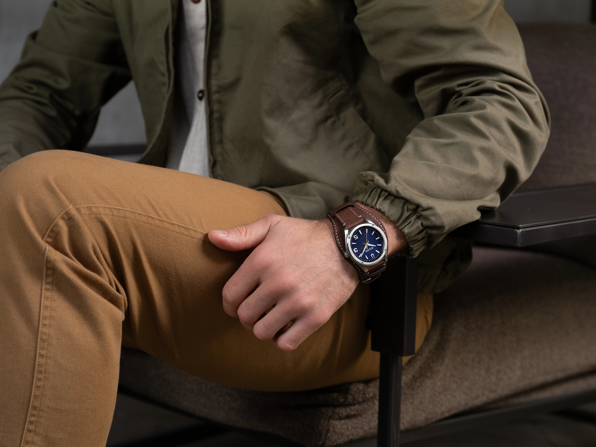 Blue Dial Leather Strap Classic 96A313 | Bulova