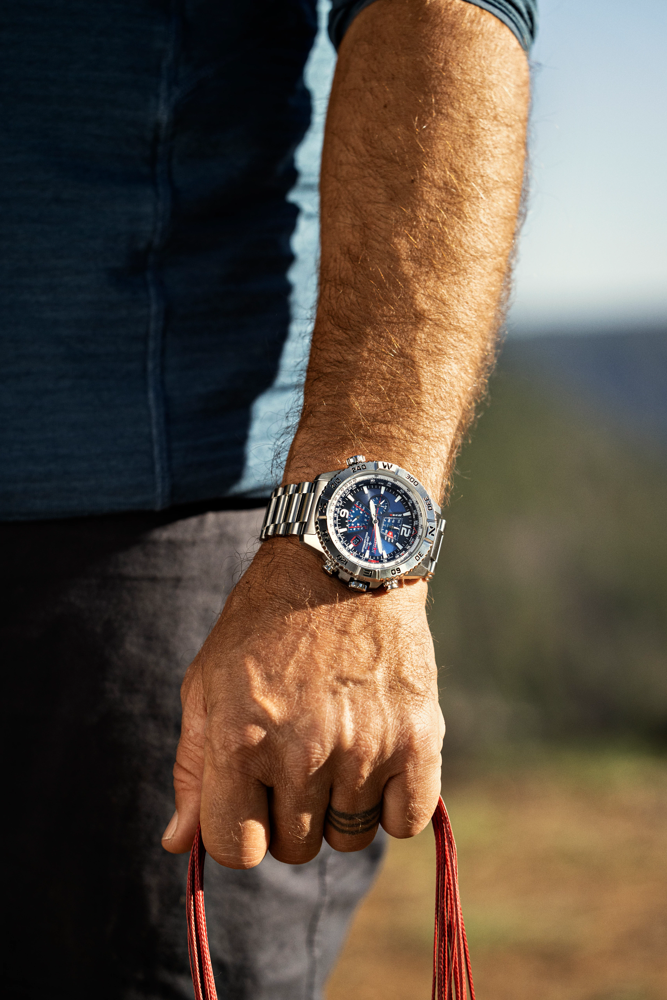 Promaster Navihawk A-T Blue Dial Stainless Steel Bracelet AT8220-55L ...