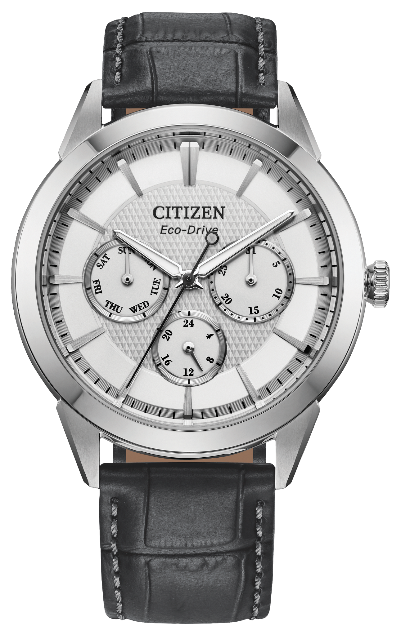 Classic Silver-Tone Dial Leather Strap BU2110-01A | CITIZEN