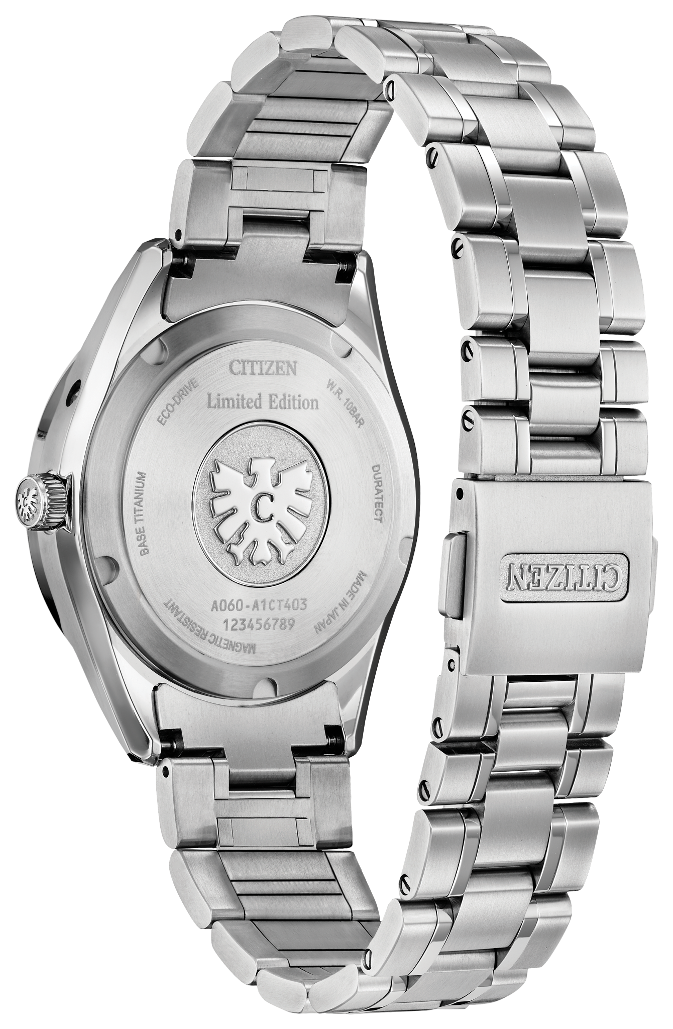 The CITIZEN Blue Dial Super Titanium Bracelet AQ4100-57M | CITIZEN