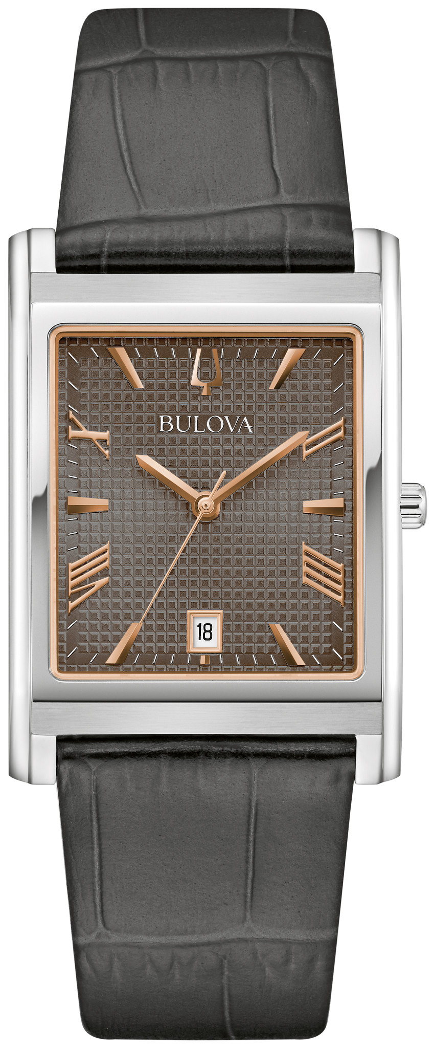 Gray Dial Leather Strap Classic 96B443 | Bulova