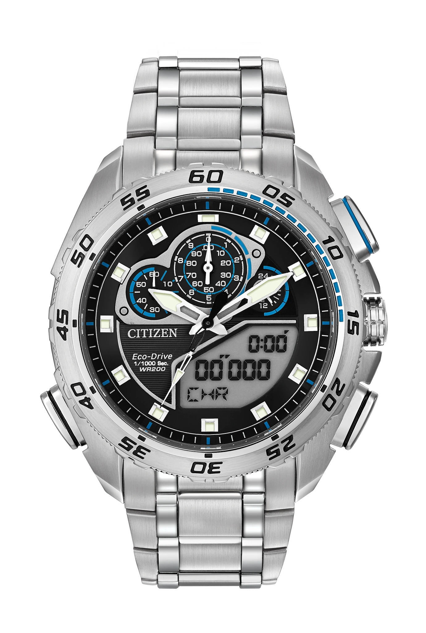 Promaster SST Black Dial Stainless Steel Bracelet JW0110-58E | CITIZEN