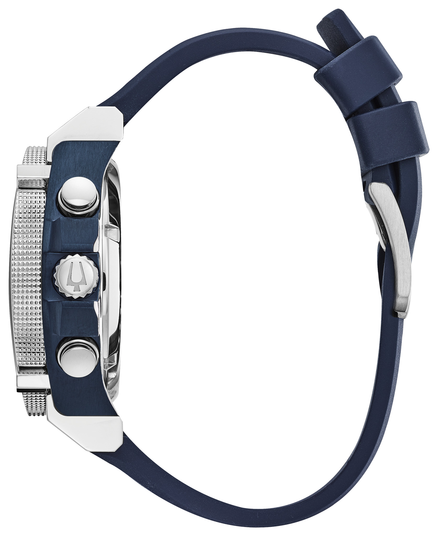 Bulova Icon Precisionist Men's Blue Strap Stainless Steel Watch | Bulova