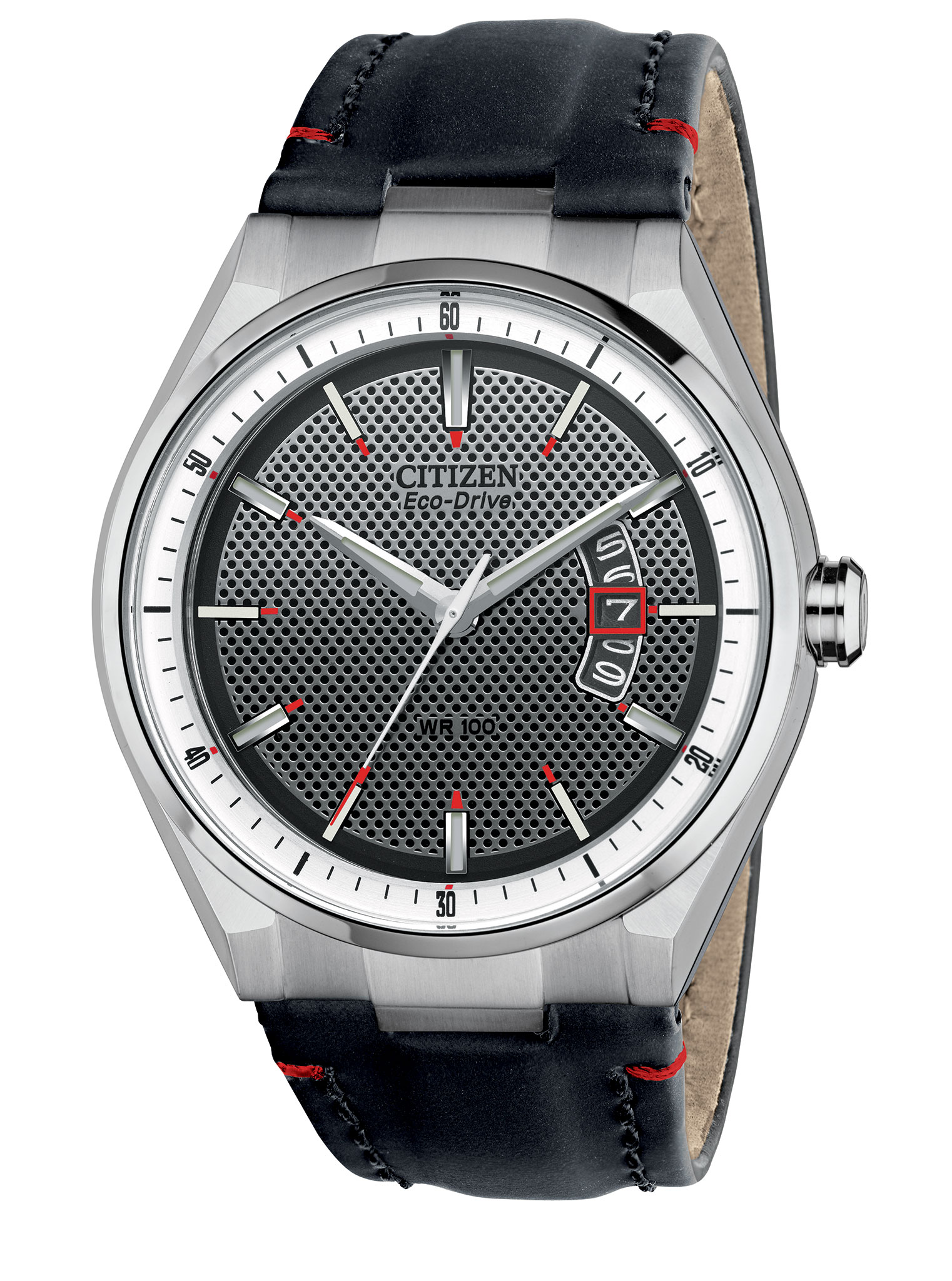 Weekender Silver-Tone Dial Leather Strap AW1130-04A | CITIZEN