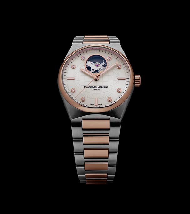 Highlife Ladies Automatic Heart Beat Watch FC-310VD2NH2B | Frederique ...