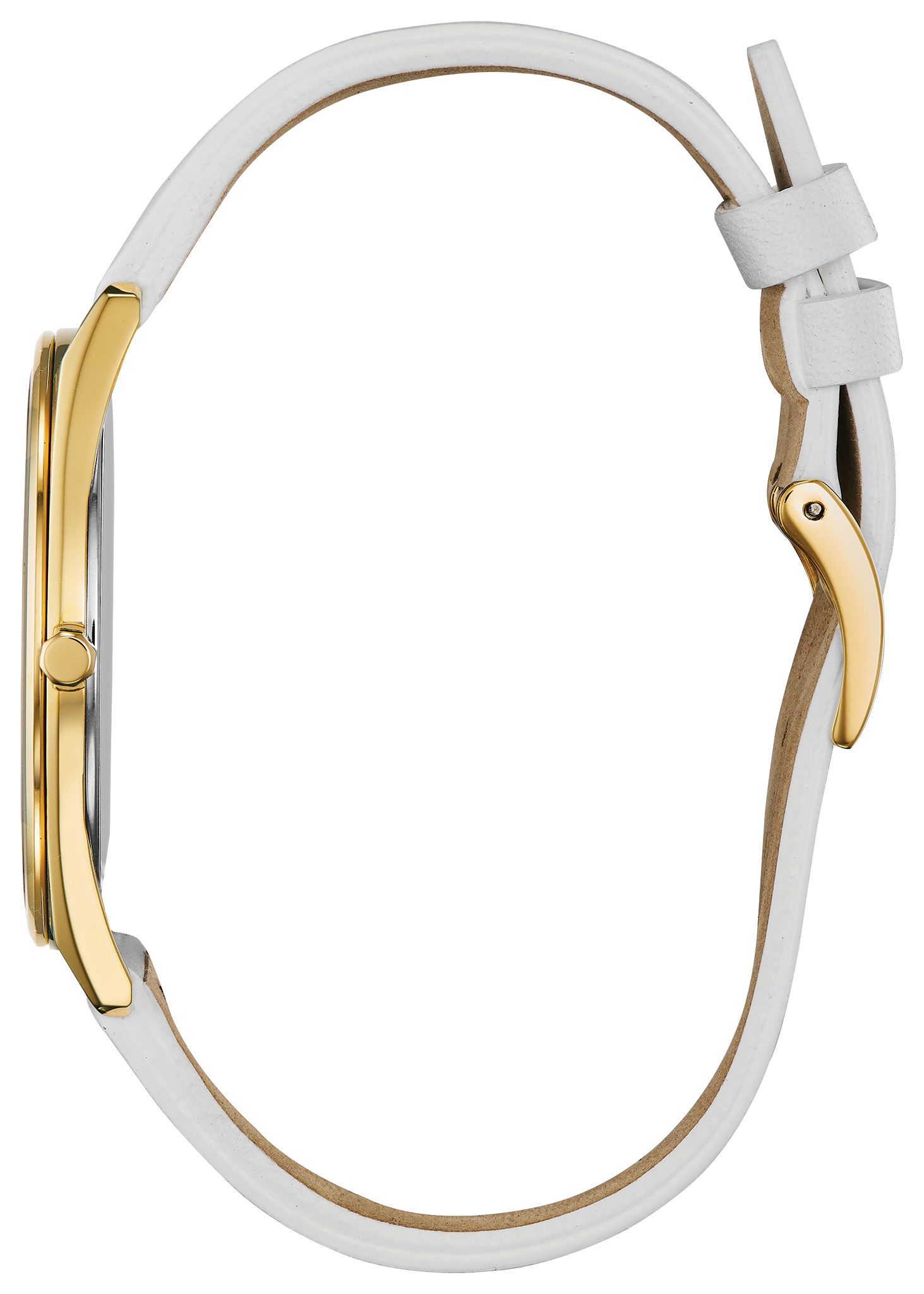 Citizen Stiletto Eco-Drive Gold White Dial Stainless Steel Watch | CITIZEN