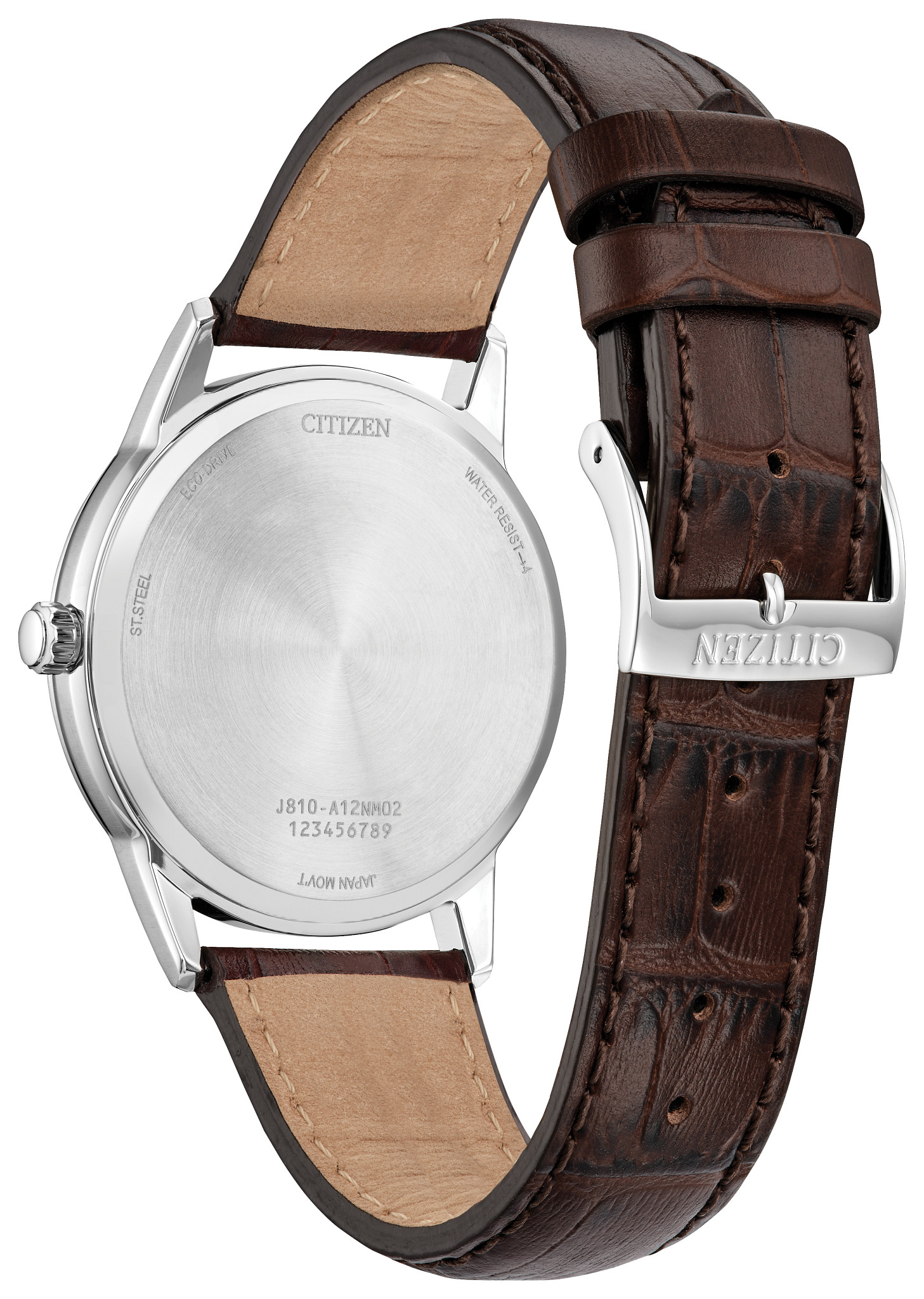 Classic Silver-Tone Dial Leather Strap AW1780-25A | CITIZEN