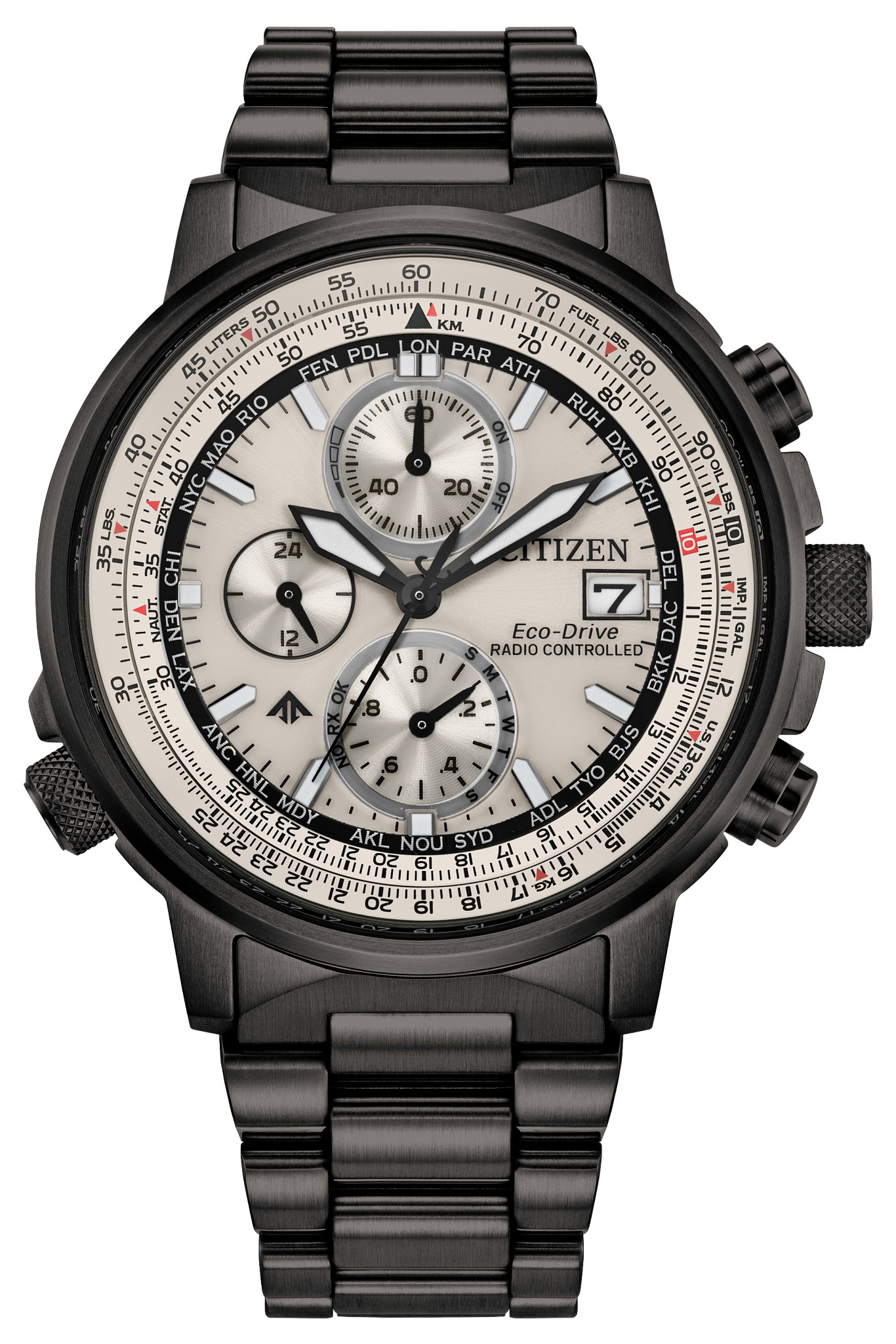 Promaster Navihawk A-T Grey Dial Stainless Steel Bracelet AT8304-57A ...