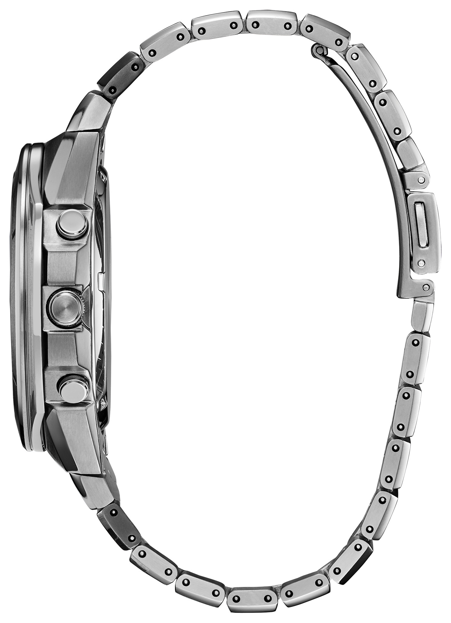 Super Titanium Armor Black Dial Titanium + 1 DLC Plated Link Bracelet ...