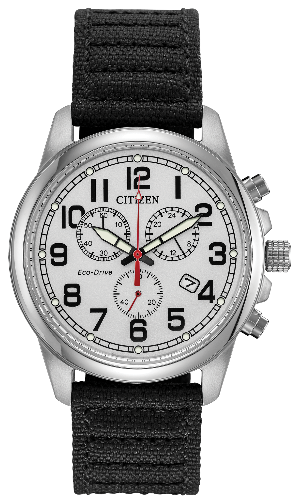 Citizen Military Eco-Drive White Dial Stainless Steel Watch | CITIZEN