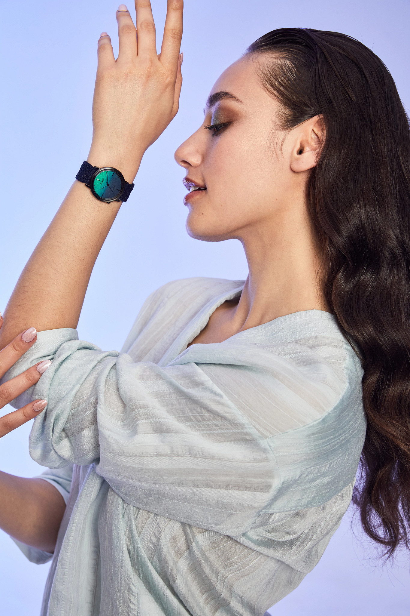 Ecosphere Blue Dial Eco-Pet Substainable Nylon Strap EM1005-00L | CITIZEN