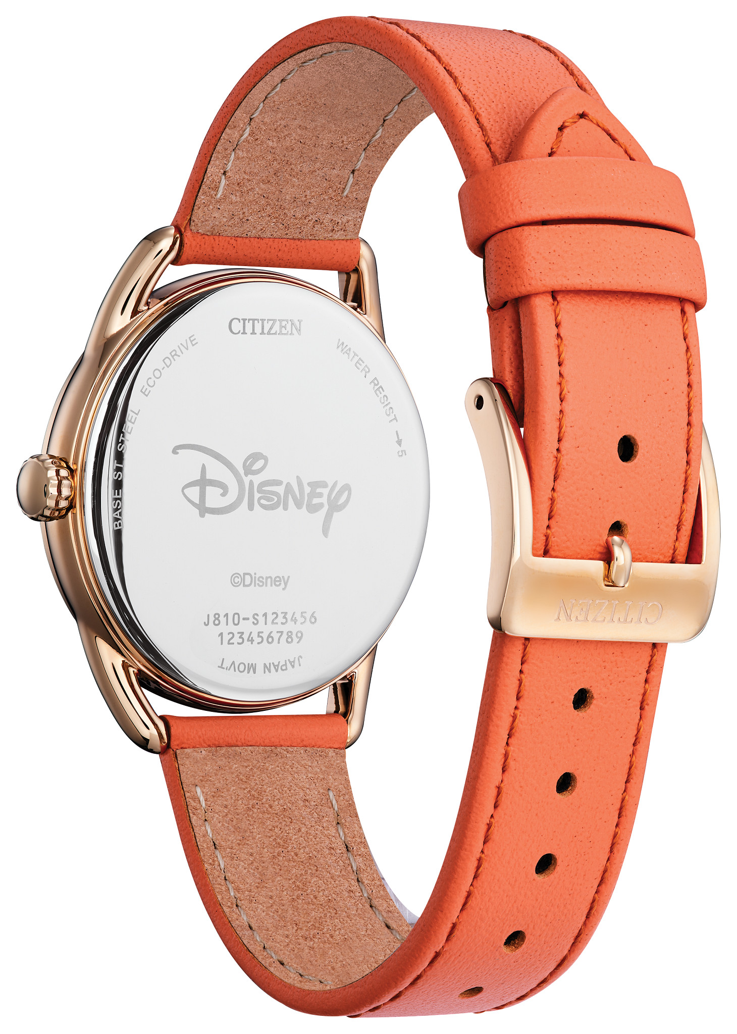 Gardening Minnie Silver-Tone Dial Leather Strap FE6087-04W | CITIZEN