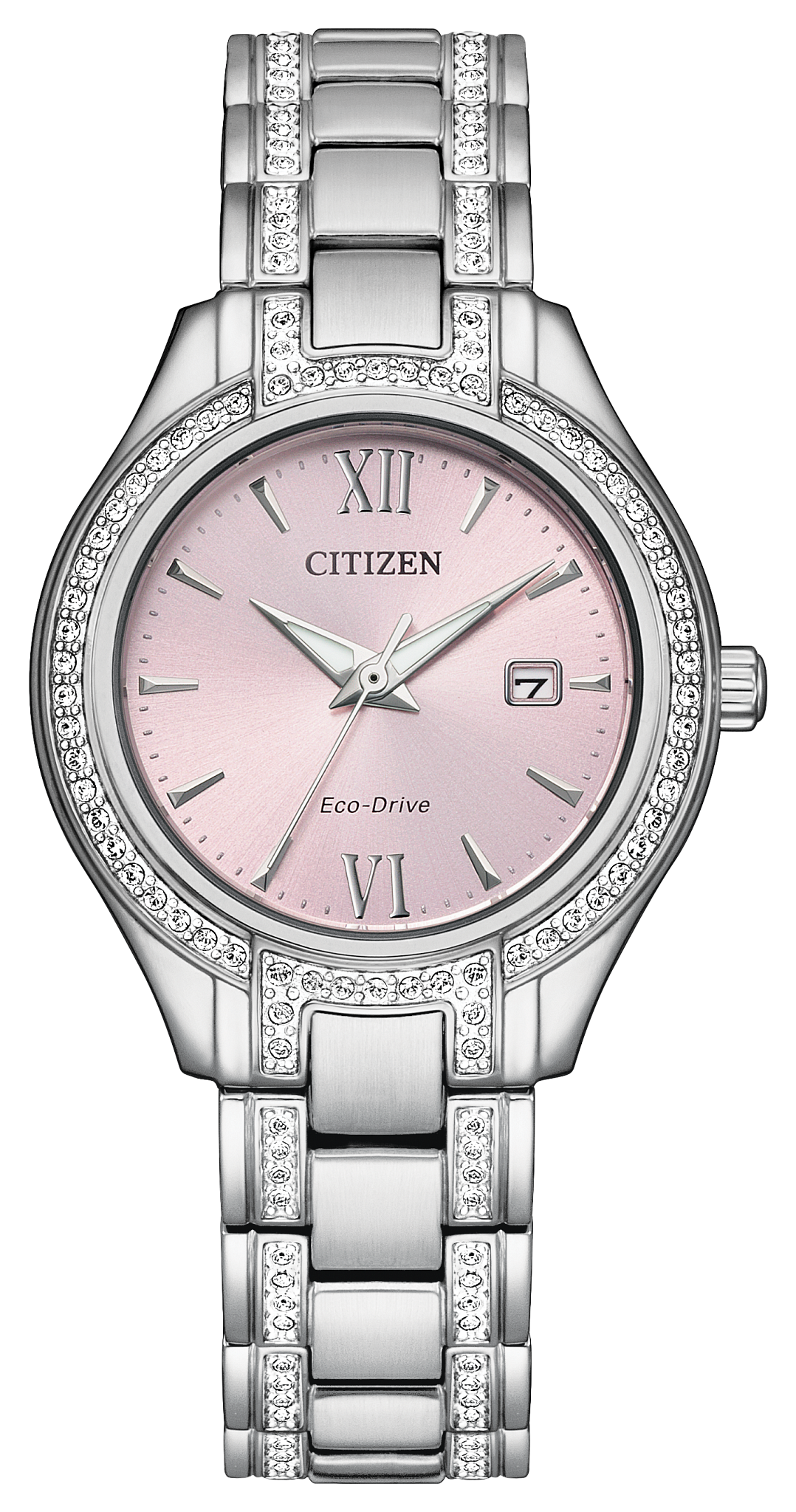 Reloj Citizen Rosa Silhouette Cristales para Dama FE1230-51X | Citizen ...