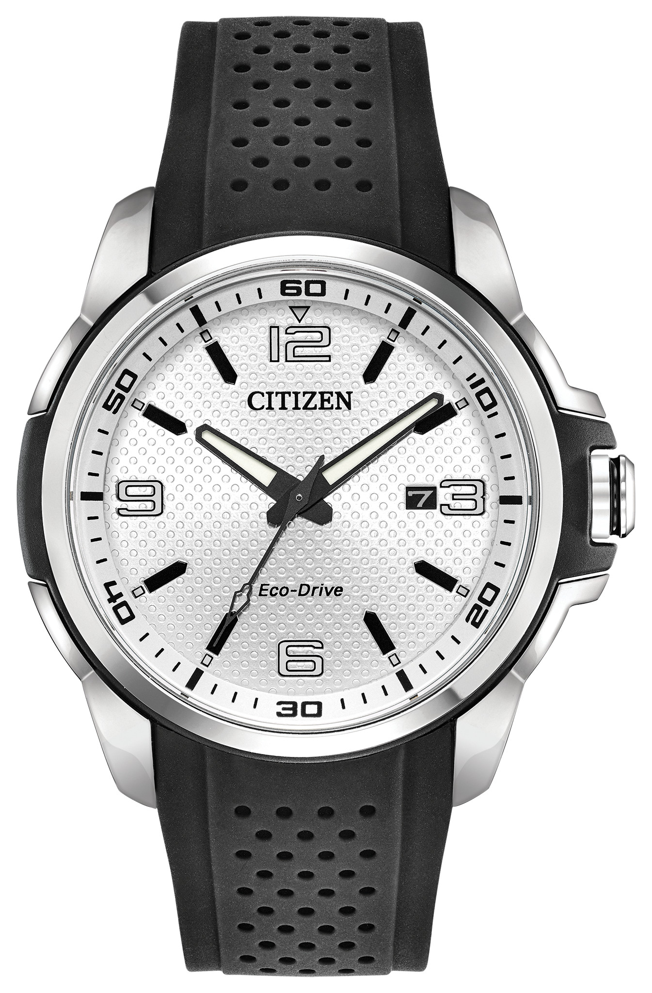 AR - Men's Eco-Drive AW1150-07A Two-Tone Silver Dial Watch | CITIZEN