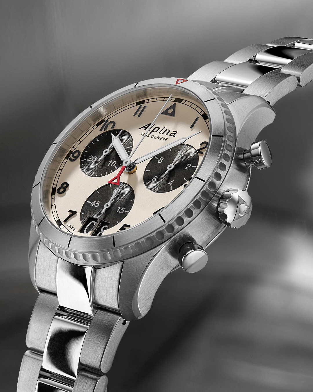 Startimer Pilot Chronograph Big Date Watch AL-372WB4S26B | Alpina ...