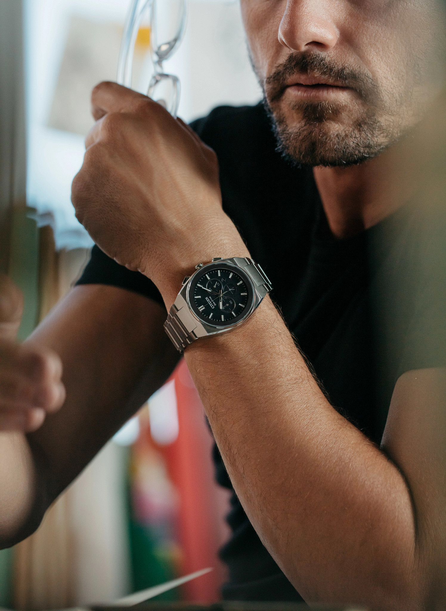 Axiom SC Black Dial Stainless Steel Bracelet CA4580-50E | CITIZEN