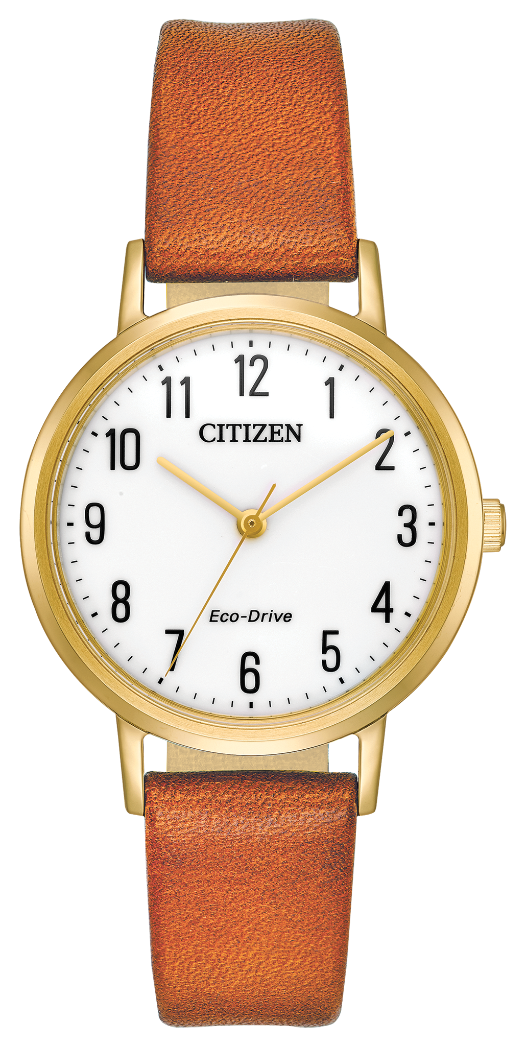 Chandler - Ladies Eco-Drive EM0572-05A Caramel Strap Watch | CITIZEN