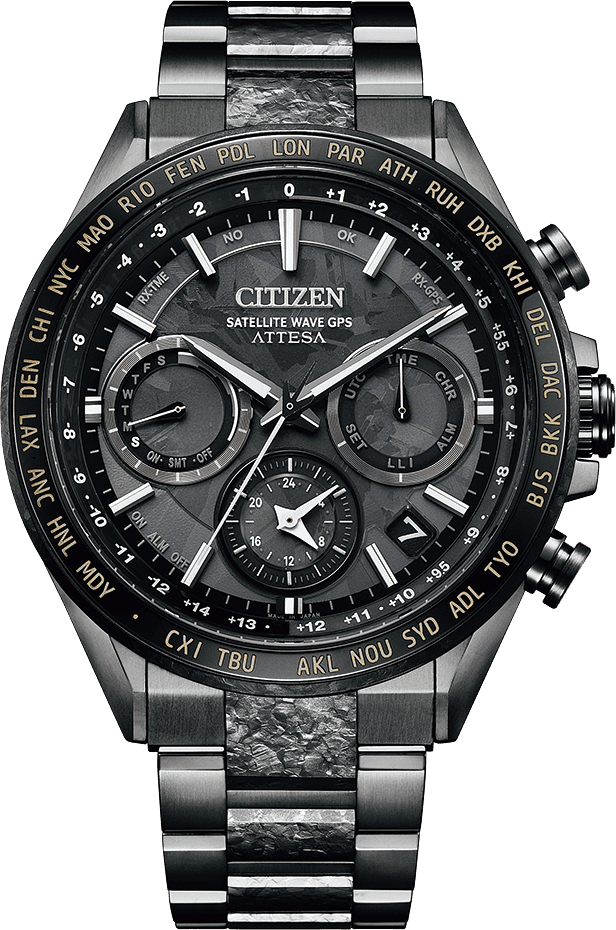 HAKUTO-R Black Dial Super Titanium Bracelet CC4044-53E | CITIZEN