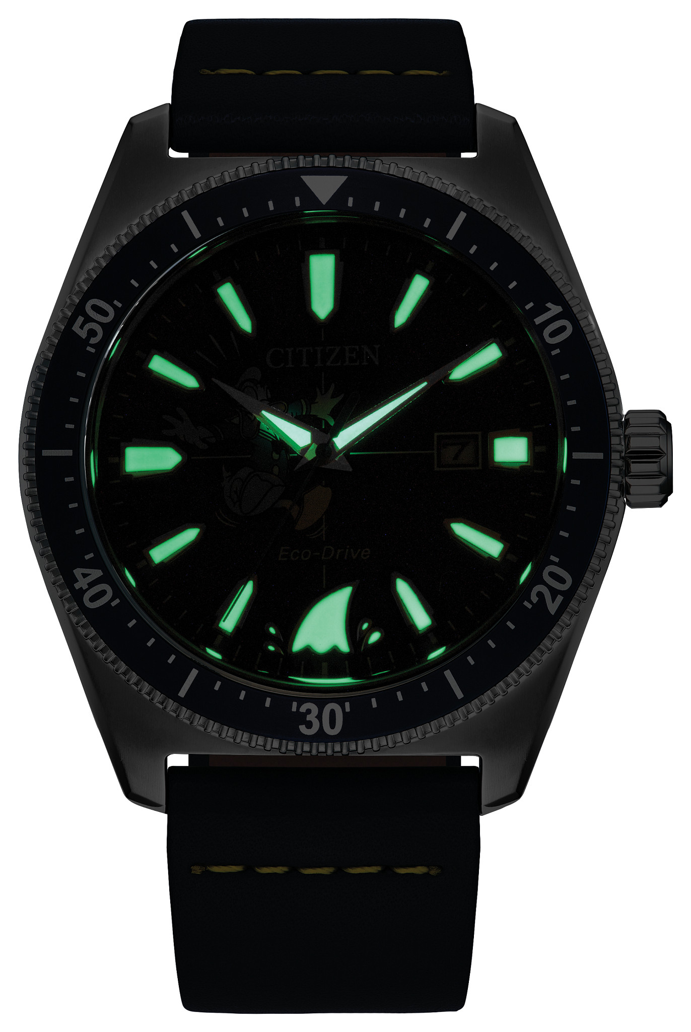 Donald Duck Blue Dial Leather Strap AW1790-05W | CITIZEN