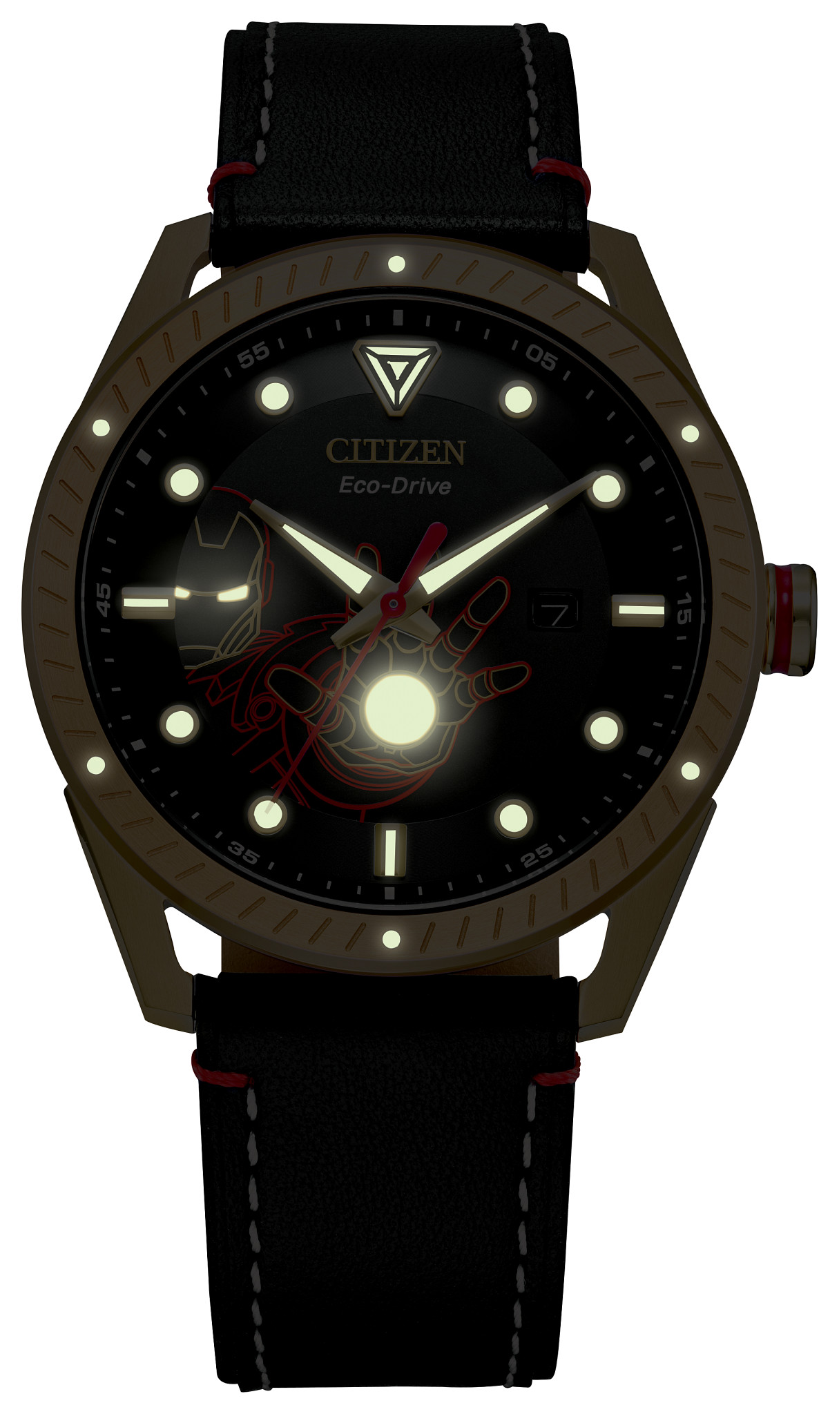 Tony Stark Black Dial Leather Strap BM6992-09W | CITIZEN