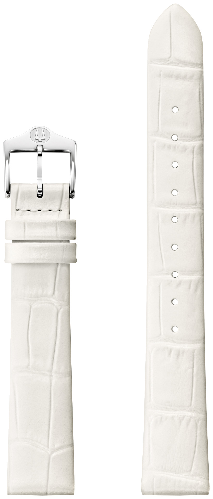 Dial White Leather Strap 9S16004ST | Bulova
