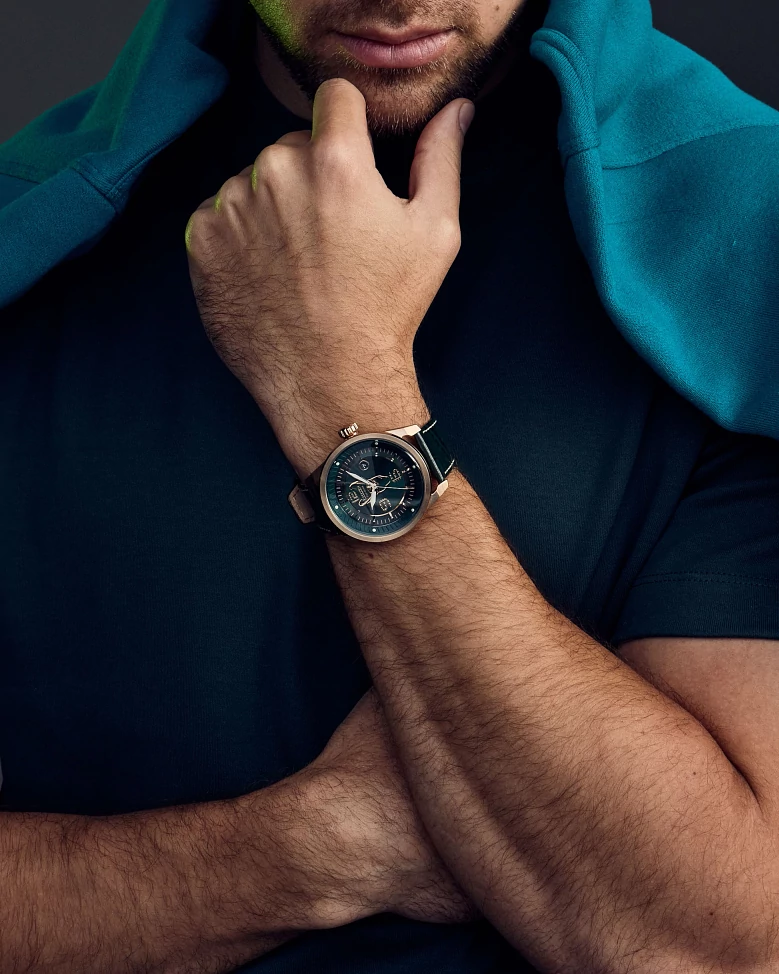 Loki Green Dial Leather Strap AW1363-06W | CITIZEN