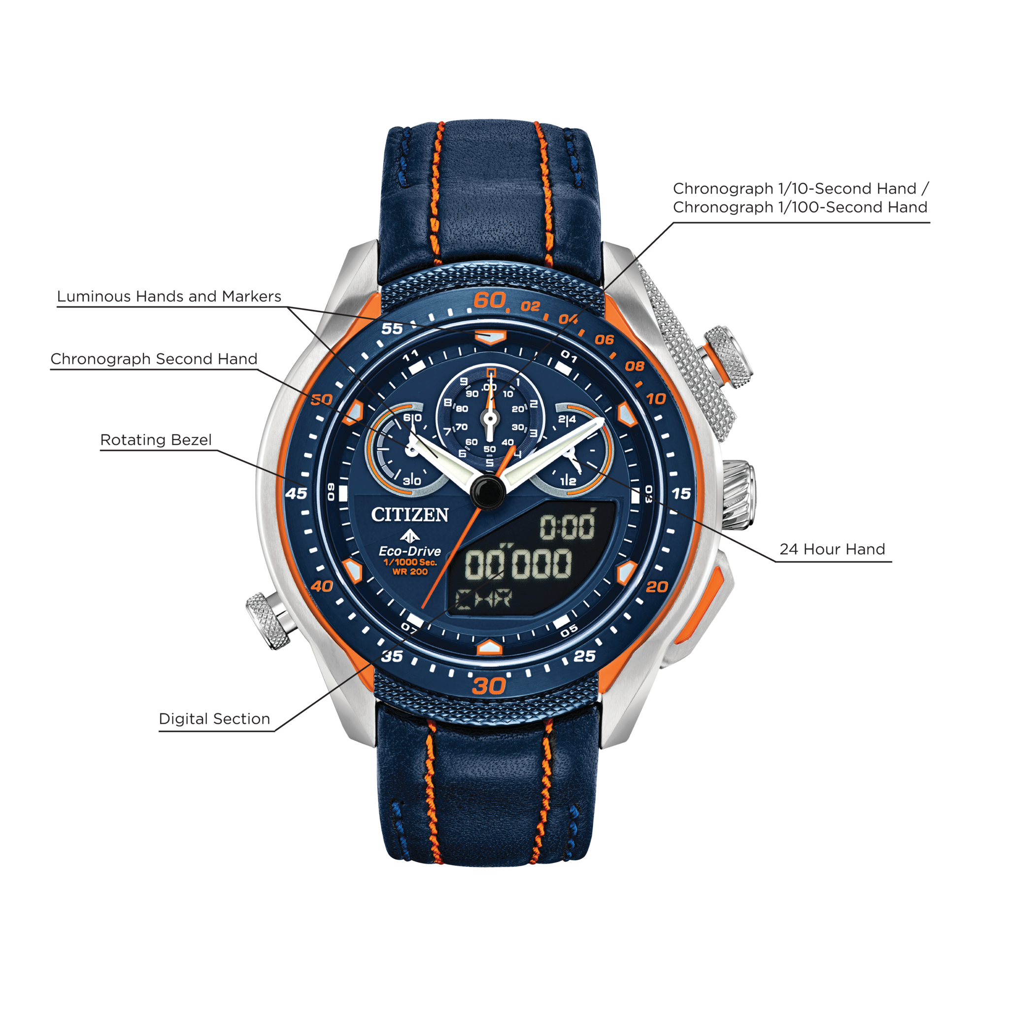 Citizen Promaster STT Eco-Drive Blue Dial Watch | CITIZEN