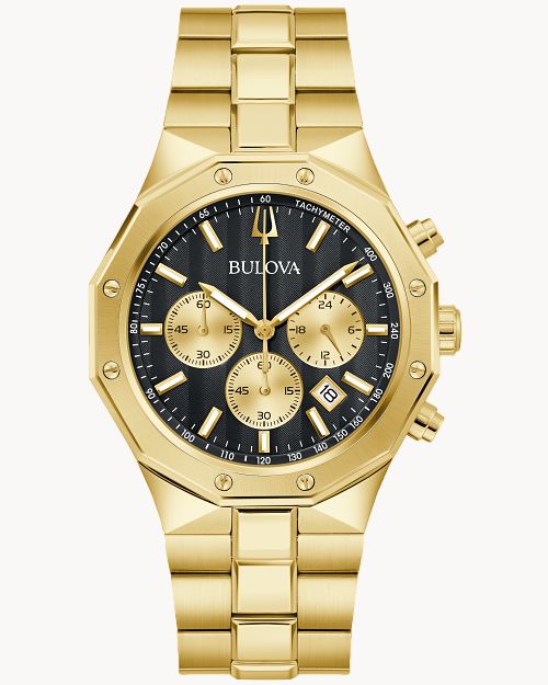Black Dial Stainless Steel Bracelet Prestige 97B232 | Bulova Black Dial Stainless Steel Bracelet Prestige 97B232 | Bulova